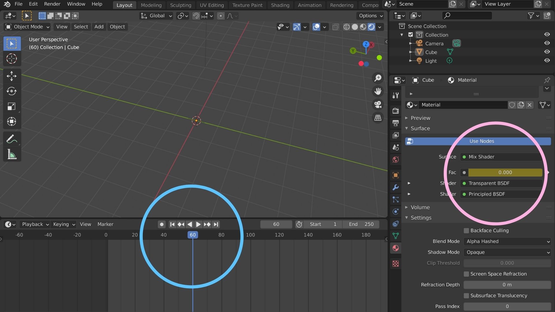blenderオブジェクトが消えるアニメーション【ミックスシェイダーの使い方】 – ceriseworks.com