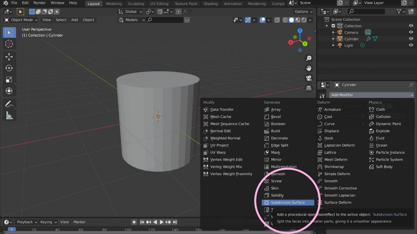 blender円柱を滑らかにする方法 – ceriseworks.com