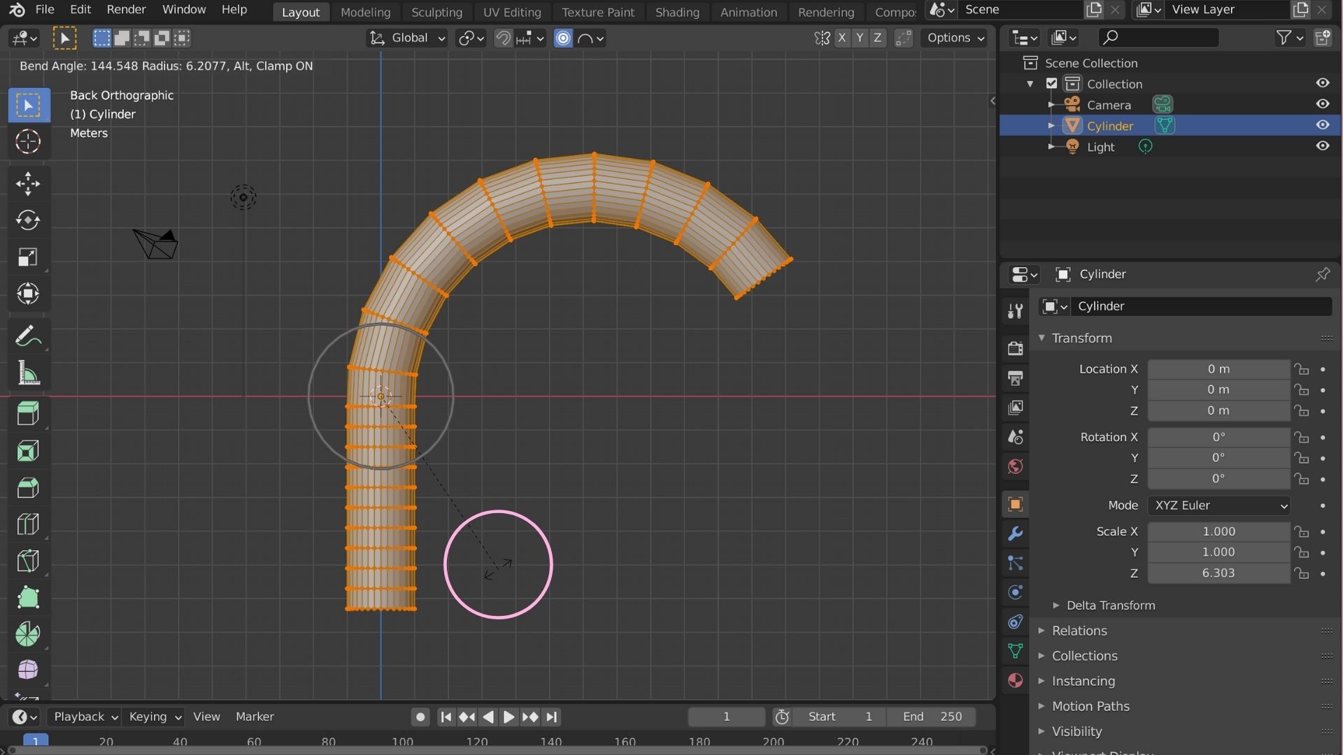 blenderで円柱を曲げる方法 – ceriseworks.com