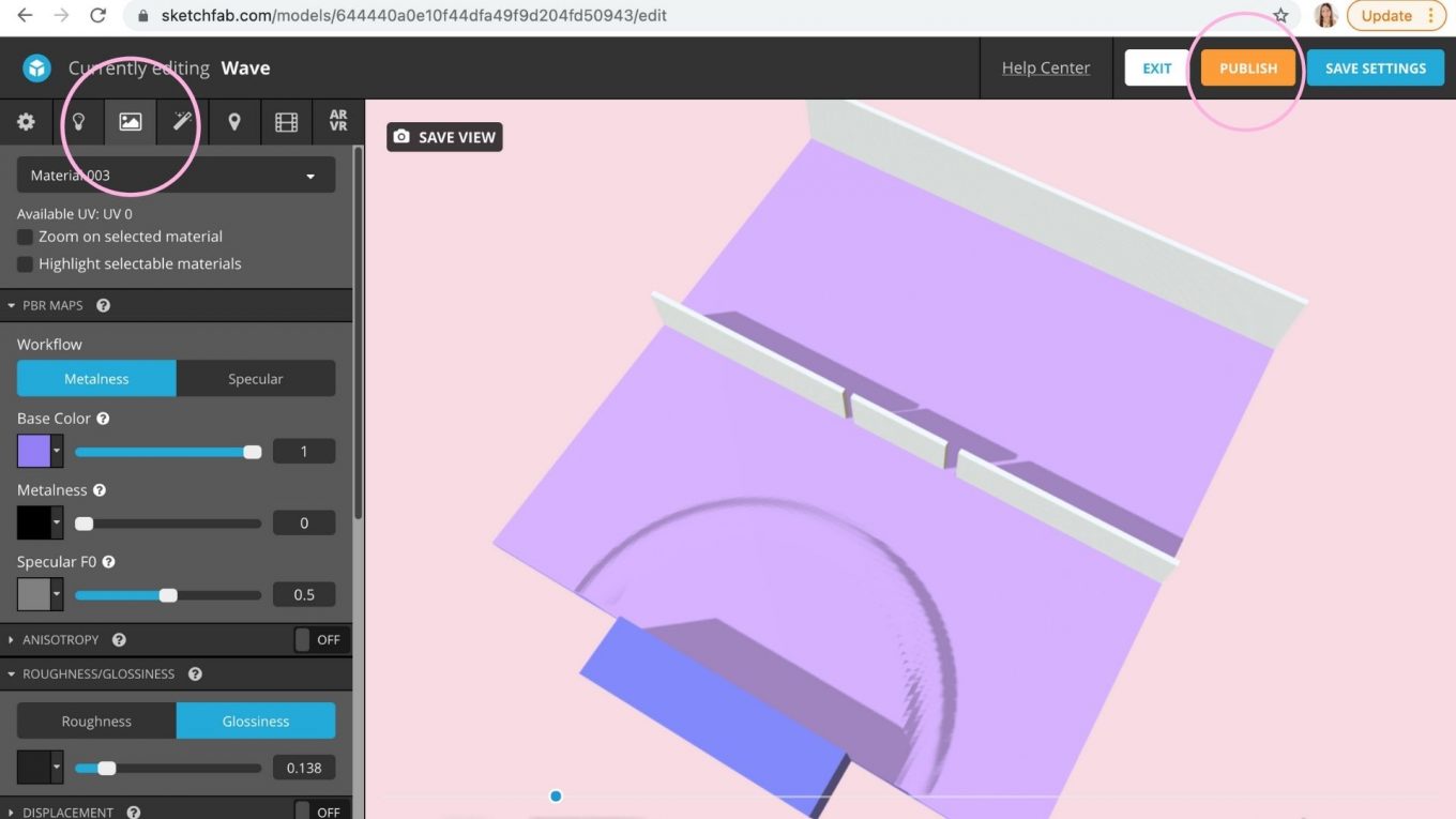 blenderで作った3DモデルをSketchfabにアップロードしてサイトに公開する方法 – ceriseworks.com