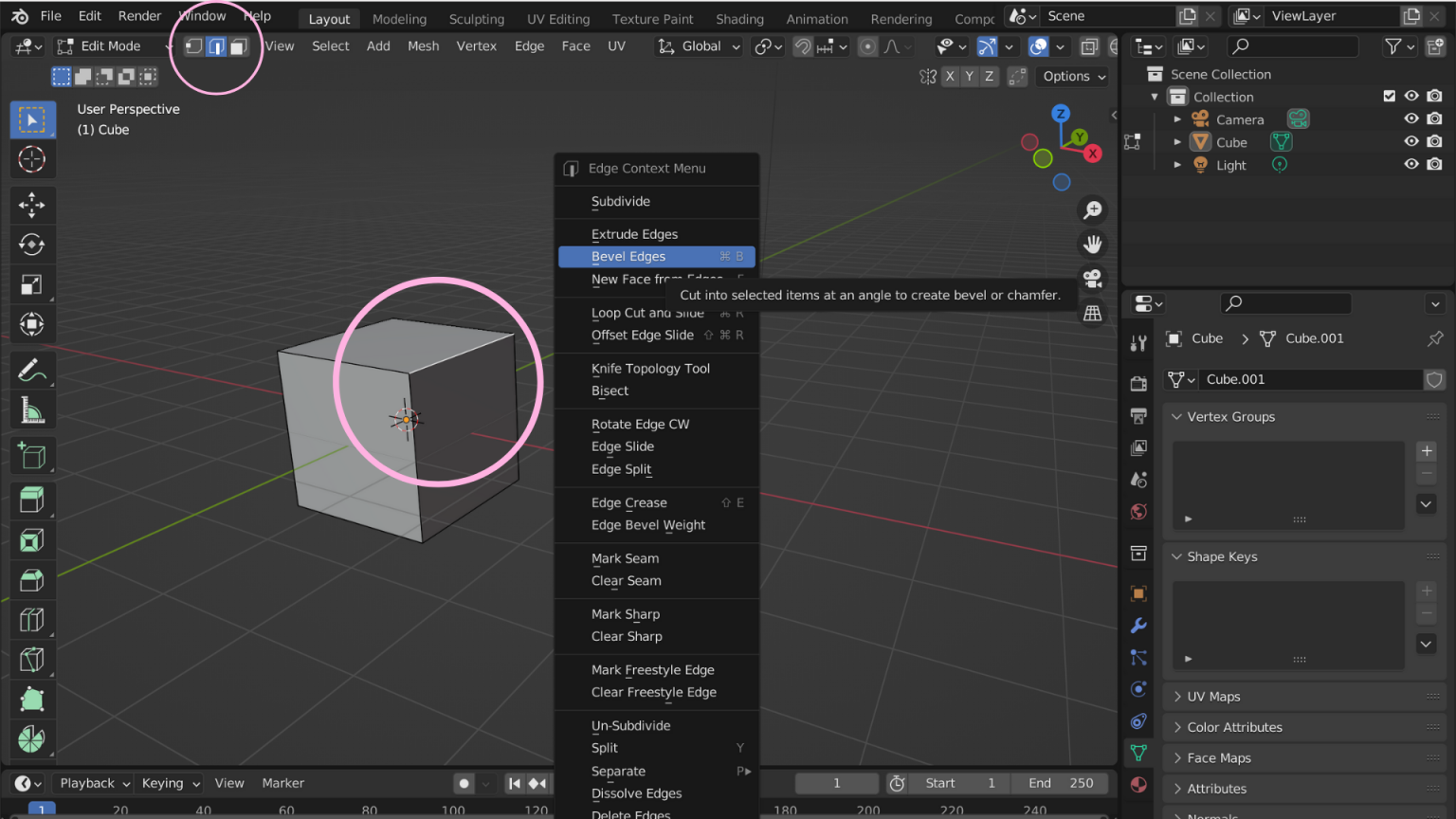 blenderベベルできない時の解決法 – ceriseworks.com