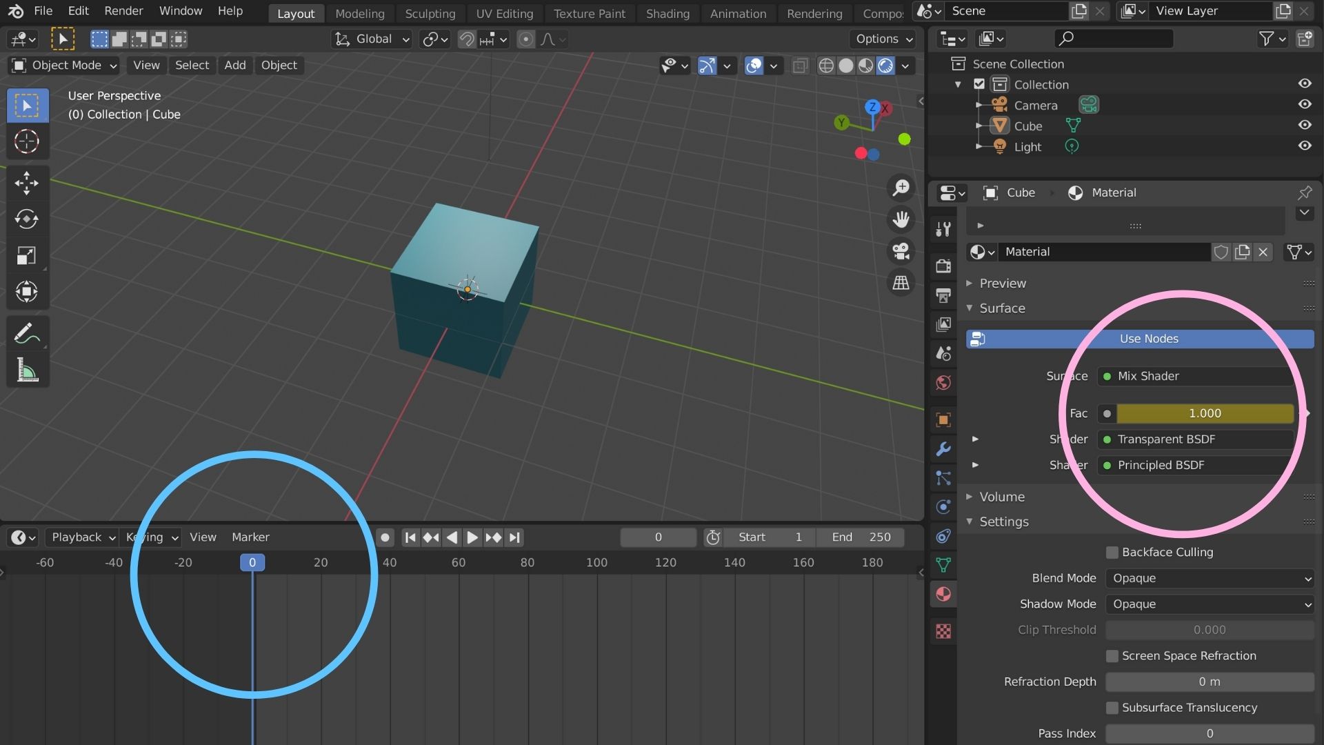 blenderオブジェクトが消えるアニメーション【ミックスシェイダーの使い方】 – ceriseworks.com